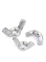 China Stainless steel Wing nut, Fasteners Parts Hurrican Screws Hand Twist Tighten Ear Butterfly Nut for sale