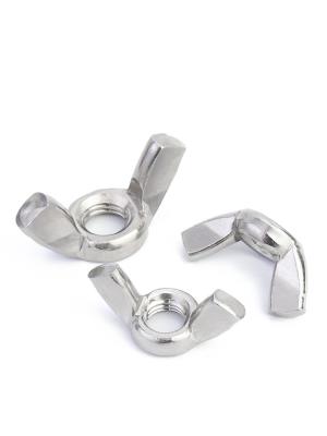 China Stainless steel Wing nut, Fasteners Parts Hurrican Screws Hand Twist Tighten Ear Butterfly Nut for sale