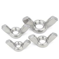 China Stainless steel Wing nut, Fasteners Parts Hurrican Screws Hand Twist Tighten Ear Butterfly Nut for sale