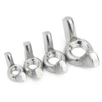 China Stainless steel Wing nut, Fasteners Parts Hurrican Screws Hand Twist Tighten Ear Butterfly Nut for sale