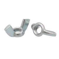 China Carbon steel Wing nut, Fasteners Parts Hurrican Screws Hand Twist Tighten Ear Butterfly Nut for sale