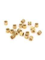 China Brass Knurled Nuts Thumb Nuts Insert Nuts Through-Hole Knurled Nuts for sale