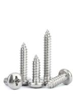 China Self Tapping Screws, Stainless Steel, Cross Recessed Pan Head Wood Screws, Sheet Metal Tek Screws for sale