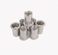 China Flat Head Aluminum Rivet Nut Blind Insert Nut for sale