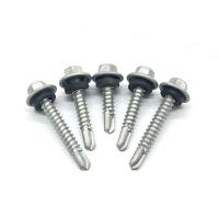 China Self-Drilling Screws/Unslotted/Hex Washer Head/Steel/Zinc/Bon for sale