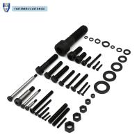 China customized black hex cap head step bolt screw for sale