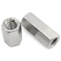 China 304Stainless Steel Extended AAnd Thickened Round Connecting Nut Female Cylindrical Connecting Nut Sleeve Tubular Nut for sale