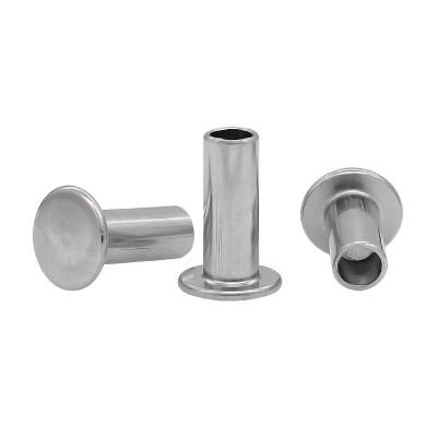 China Flat head semi-hollow rivet for sale
