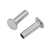 China Flat head semi-hollow rivet for sale