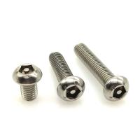 China Stainless Steel Button Head Cap Screws Plum With Column for sale