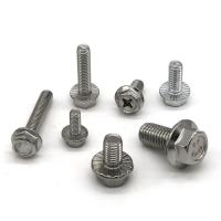 China Toothed flange knurled hexagon head bolt for sale