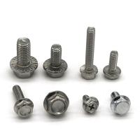 China Toothed flange knurled hexagon head bolt for sale