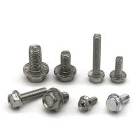 China Toothed flange knurled hexagon head bolt for sale