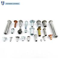 China Custom step rivet Semi-hollow rivet full hollow brass rivet for sale