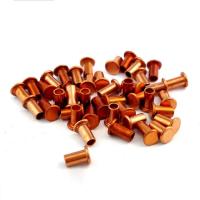 China Custom step rivet Semi-hollow rivet full hollow brass rivet for sale