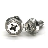 China Stainless Steel Screws Hexagon Phillips Cross Flange Head Hex Bolts for sale