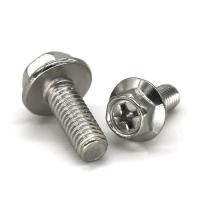 China Stainless Steel Screws Hexagon Phillips Cross Flange Head Hex Bolts for sale