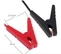 China 10 AWG Silicone Alligator Clamp Cable with EC5 Plug for Car Emergency Starting and Prevent Reverse Charge at 600Amp Current for sale
