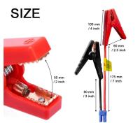 China 10 AWG Silicone Alligator Clamp Cable with EC5 Plug for Car Emergency Starting and Prevent Reverse Charge at 600Amp Current for sale