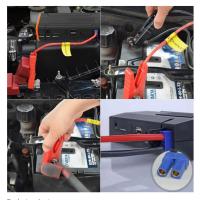 China 10 AWG Silicone Alligator Clamp Cable with EC5 Plug for Car Emergency Starting and Prevent Reverse Charge at 600Amp Current for sale