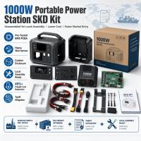 China 1000W Unassembled Portable Power Station SKD Kit with Pre-Tested BMS PCBA, Heavy Wire Harness, and Custom Enclosure (Excludes Cells) for sale
