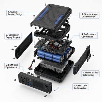 China 100W Portable Power Station Solution: BOM Engineering & Custom PCBA for sale