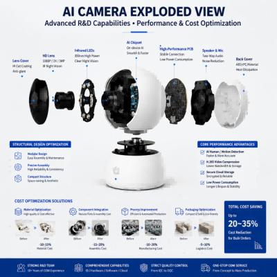 China AI Camera ODM End-to-End Development Service with H.264 H.265 Smart Codec and IP66 IP67 Weatherproof for sale