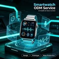 China AI Smartwatch ODM with Health Monitoring Voice Control and IP68 Water Resistance for sale