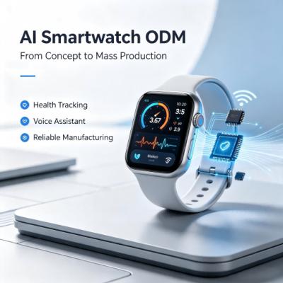 China AI Smartwatch ODM with Health Monitoring Voice Control and IP68 Water Resistance for sale