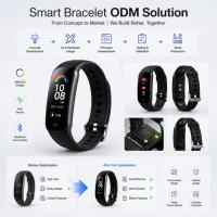 China Smart Bracelet ODM Solution Health Fitness Tracking Wearable with AMOLED Display PPG Sensor Bluetooth Connectivity for sale