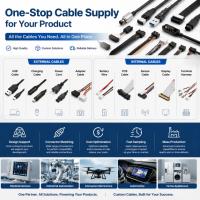 China Custom Cable Assembly End-to-End Supply USB Charging Power Cord PCB Sensor Display Battery Wire Harness for Electronics for sale