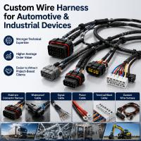 China Automotive Industrial Custom Wire Harness Multi-Pin Connector Waterproof Signal Power Terminal Cable for Vehicle Systems for sale