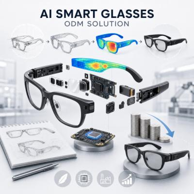 China AI Smart Glasses ODM Solution Lightweight Frame Thermal Simulation and Compact Computing Module for sale