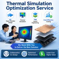 China Thermal Simulation Optimization Service VC Vapor Chamber Design TIM Layout Engineering and Cost-Effective Cooling for sale