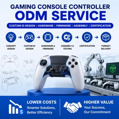 China Gaming Console Controller ODM Service Custom ID Design Hardware Firmware Assembly Certification and Turnkey Delivery for sale