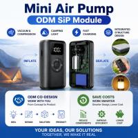 China Mini Air Pump ODM SiP Module Vacuum Compression Camping Light Fast Charging and Integrated Structure Design for sale