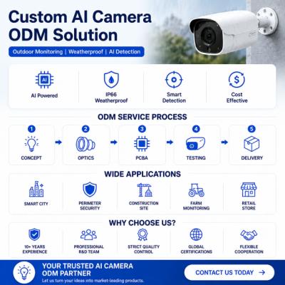 China Custom AI Camera ODM Solution Outdoor Monitoring Weatherproof AI Detection PCBA Lens for sale