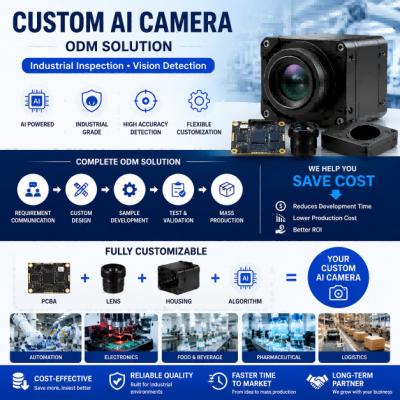 China Custom AI Camera ODM Solution Industrial Inspection Vision Detection PCBA Lens Housing for sale