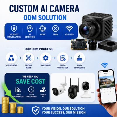 China Custom AI Camera ODM Solution Security Surveillance AI Detection PCBA Lens Wi-Fi App for sale