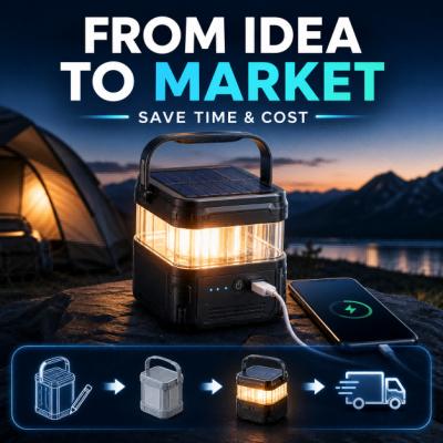 China Solar Powered Camping Lantern Emergency Phone Charging Power Bank with USB Outdoor Survival Essential for sale