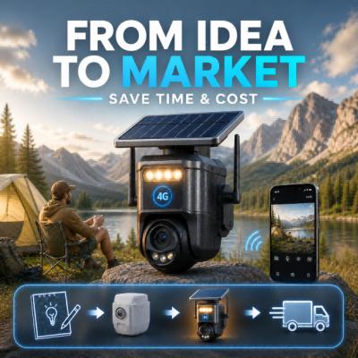 China Solar Powered 4G surveillance Camera Wireless Security No Wiring Off Grid Customizable Outdoor Monitoring for sale