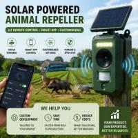 China Solar Powered Animal Repeller IoT Remote Control Smart Phone App Farm Outdoor Customizable for sale