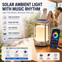 China Solar Ambient Light Music Rhythm APP Control Party Essential Zero Electricity Smart Customizable for sale