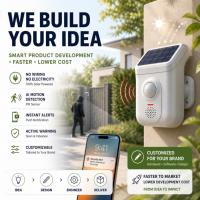China Solar AI Alarm Vibration PIR Sensor Phone Push Notification No Electricity Installation Active Warning Customizable for sale