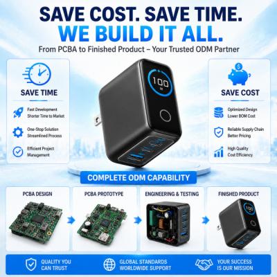 China Custom 100W GaN USB-C Charger ODM Solution – 3-Port PD PPS QC Fast Charging & Cost-Optimized Design for sale