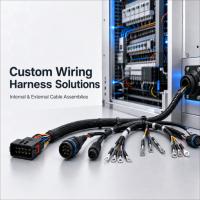 China Custom Wiring Harness Assembly Internal Multi-Branch Cables Waterproof Connectors Power Signal Sensor for sale