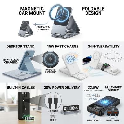 China 30000mAh 65W Dual USB-C PD GaN Fast Charging Power Bank LCD Display Notebook Charging ODM for sale