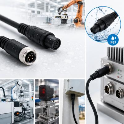China Custom External Cable Assemblies Overmolded IP67 Rated for Industrial Equipment for sale