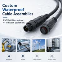 China Custom Waterproof Cable Assemblies IP67 IP68 Overmolded for Industrial Equipment for sale