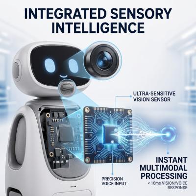 China AI Companion Robot ODM Solution Emotional Recognition Fall Detection with Two-Way Video Call Module for sale